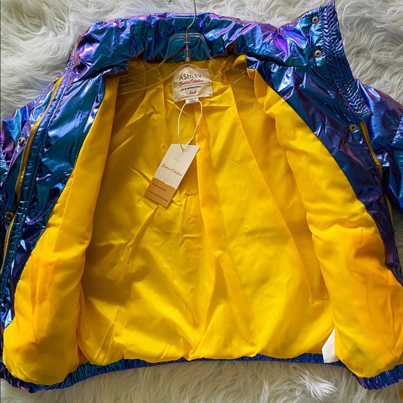 Jackets & Coats | Iridescent Petrol Puffer Jacket | Poshmark